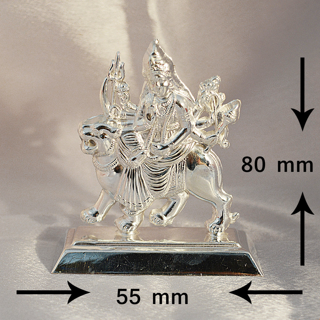 835 Silver Durga Sherawali Mata Idol – iskiuski.com