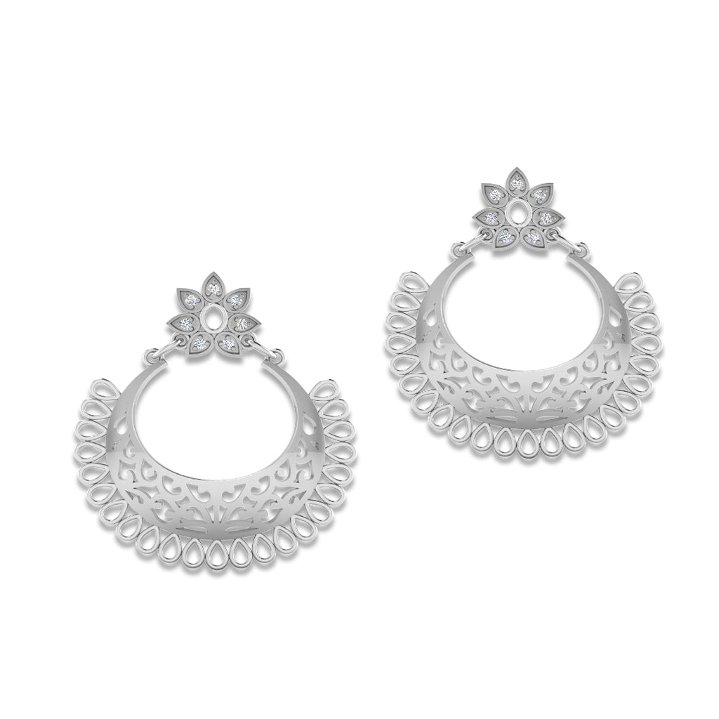The Kavita Diamond Chand Bali Earrings – iskiuski.com