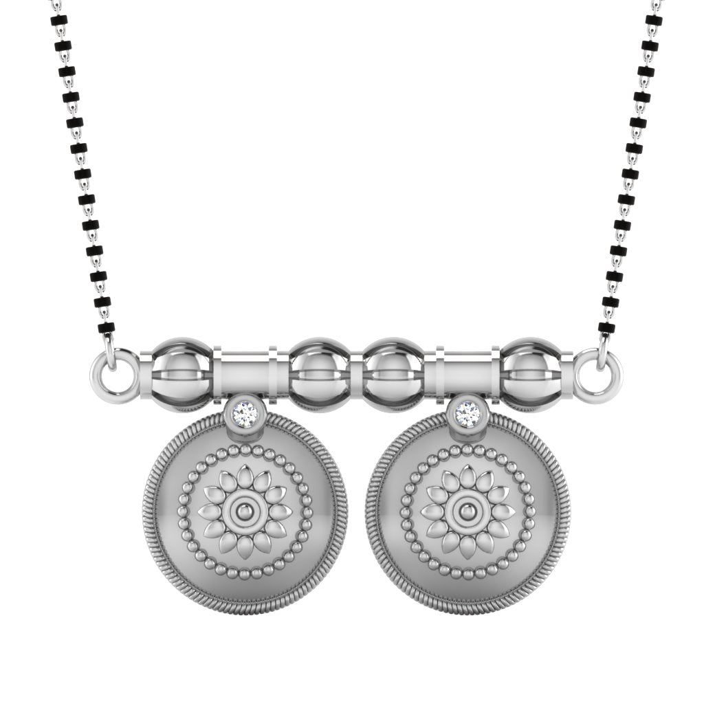 Ilona Vari Silver Mangalsutra with Chain – iskiuski.com