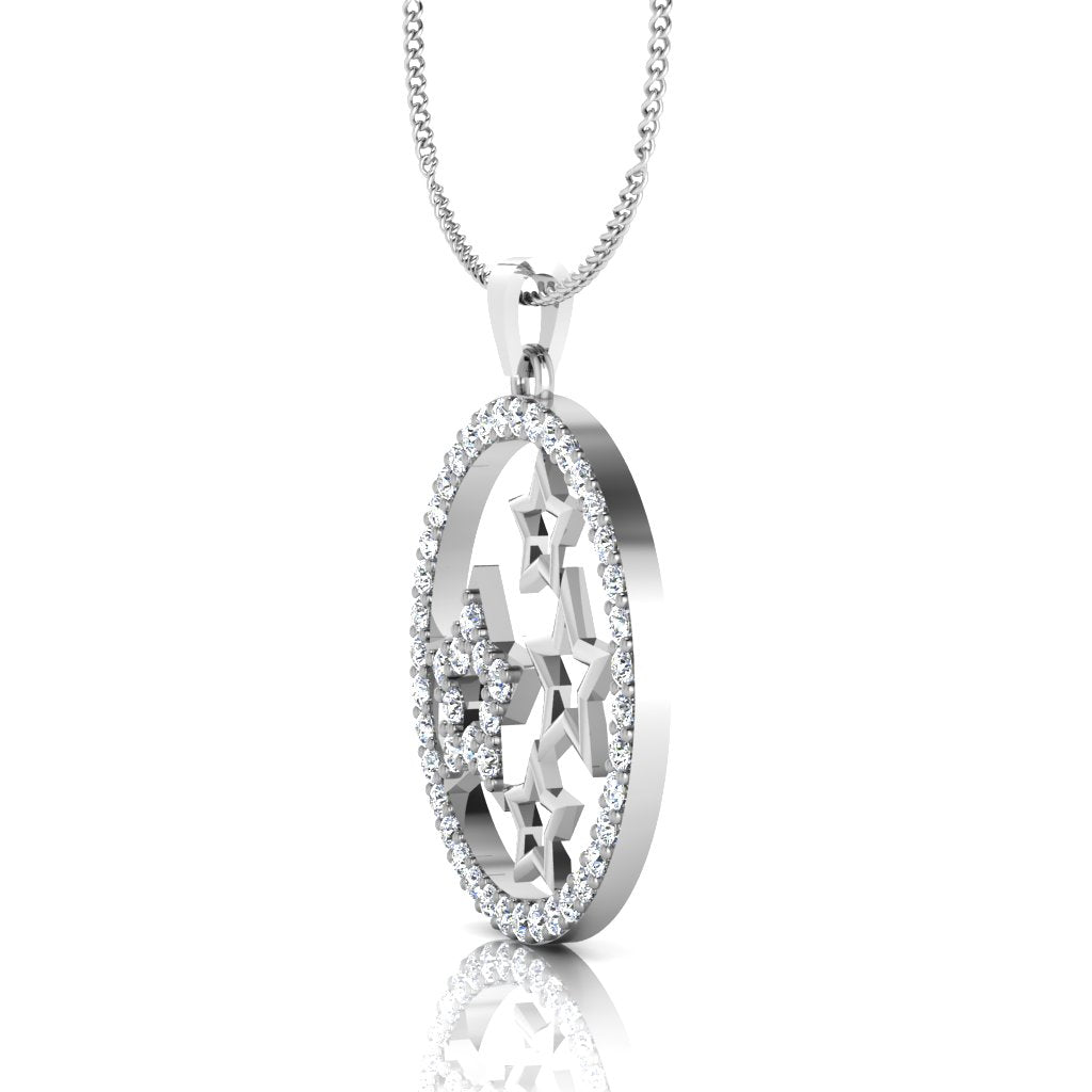 The Stella Star Hallmark Silver Pendant with Chain – iskiuski.com